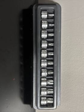 BLPTS14 BLUE POINT Drive Torx Stubby Bit Socket Set