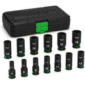 ET619 FOCUS AUTO TOOLS Drive Impact Socket Set Semi Point