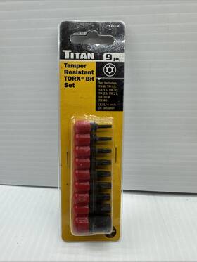 16030 TITAN Tamper Torx Bit Set